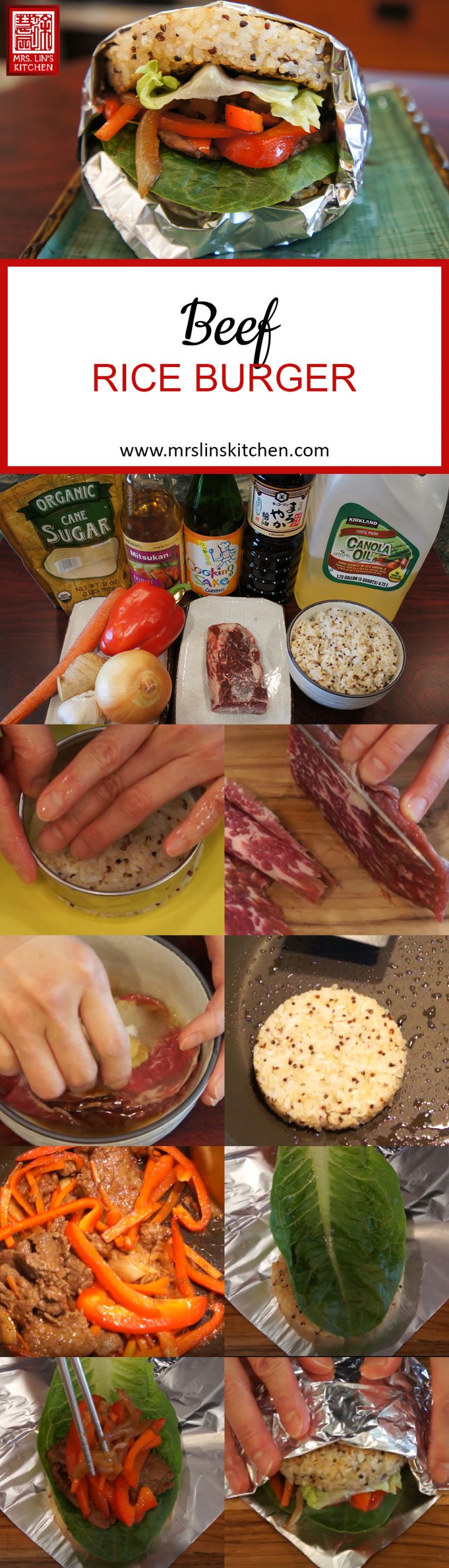 Beef Rice Burger - Mrs. Lin's Kitchen - Recipes